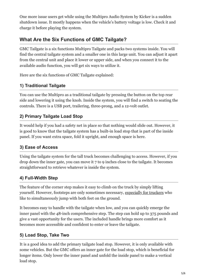 How To Use Multipro Tailgate Speakers | PDF