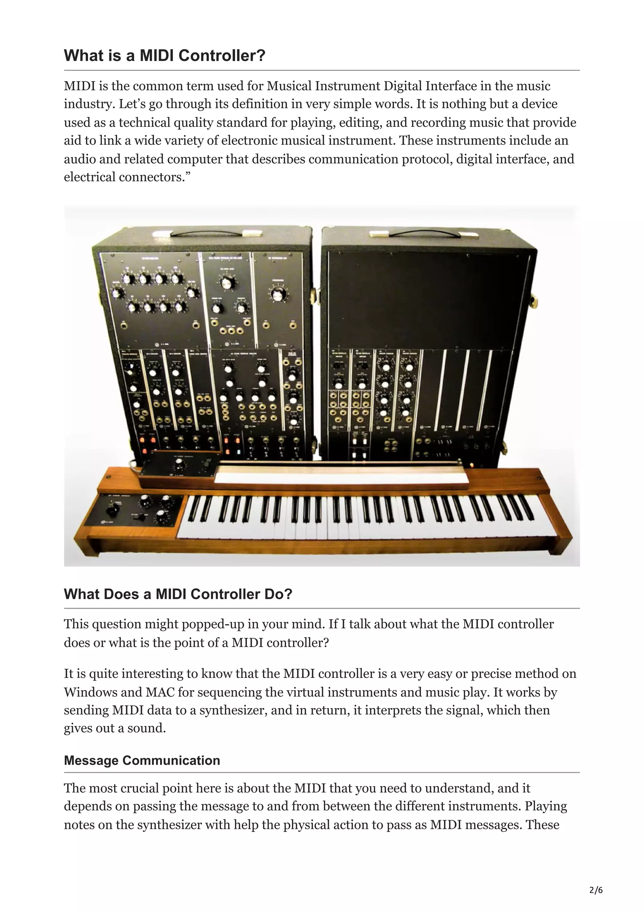 What is a MIDI ControllerKeyboard What It Does amp Types.pdf