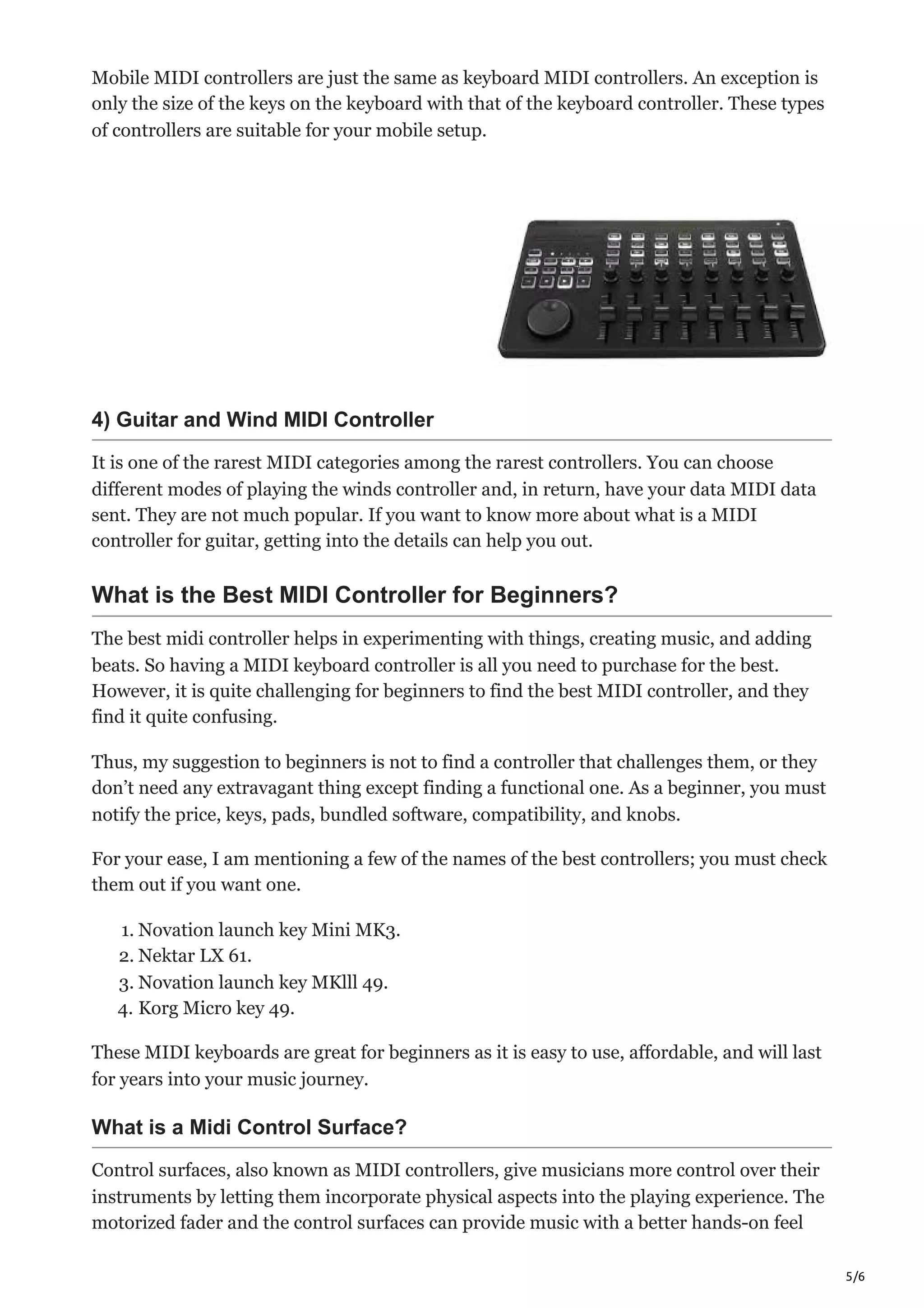 What is a MIDI ControllerKeyboard What It Does amp Types.pdf