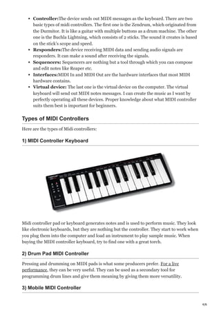 What is a MIDI ControllerKeyboard What It Does amp Types.pdf