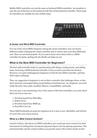 What is a MIDI ControllerKeyboard What It Does amp Types.pdf