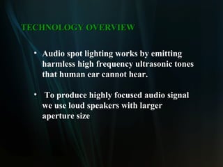 Audiospotlighting | PPT