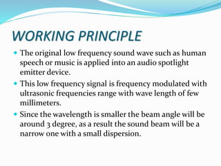 Audio spotlighting | PPTX