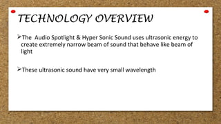 Audio spotlighting | PPS