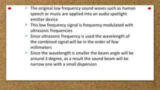 Audio spotlighting | PPS
