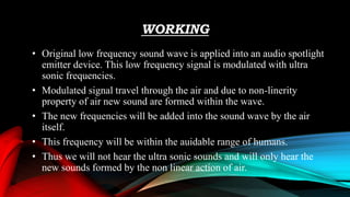 Audio spotlighting | PPTX