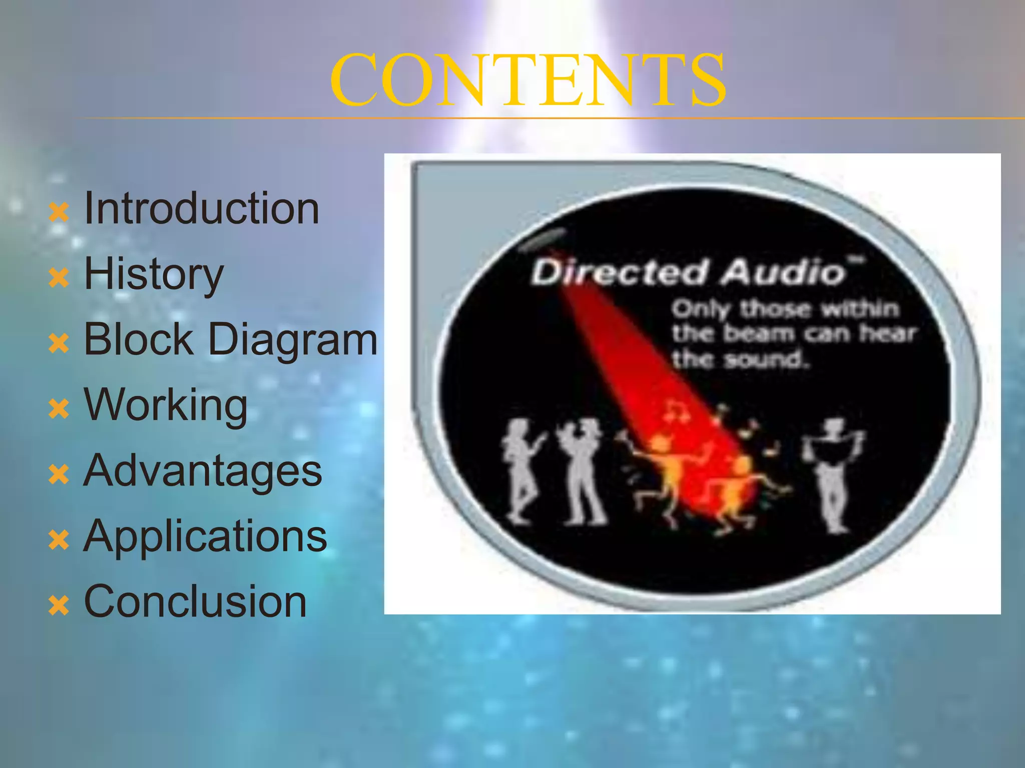 Audio spotlighting | PPTX