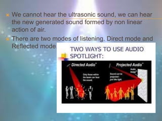 Audio spotlighting | PPTX