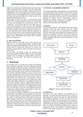 Audio steganography using r prime rsa and ga based lsb algorithm to enhance security | PDF