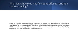 AUDIO Initial ideas | PPT