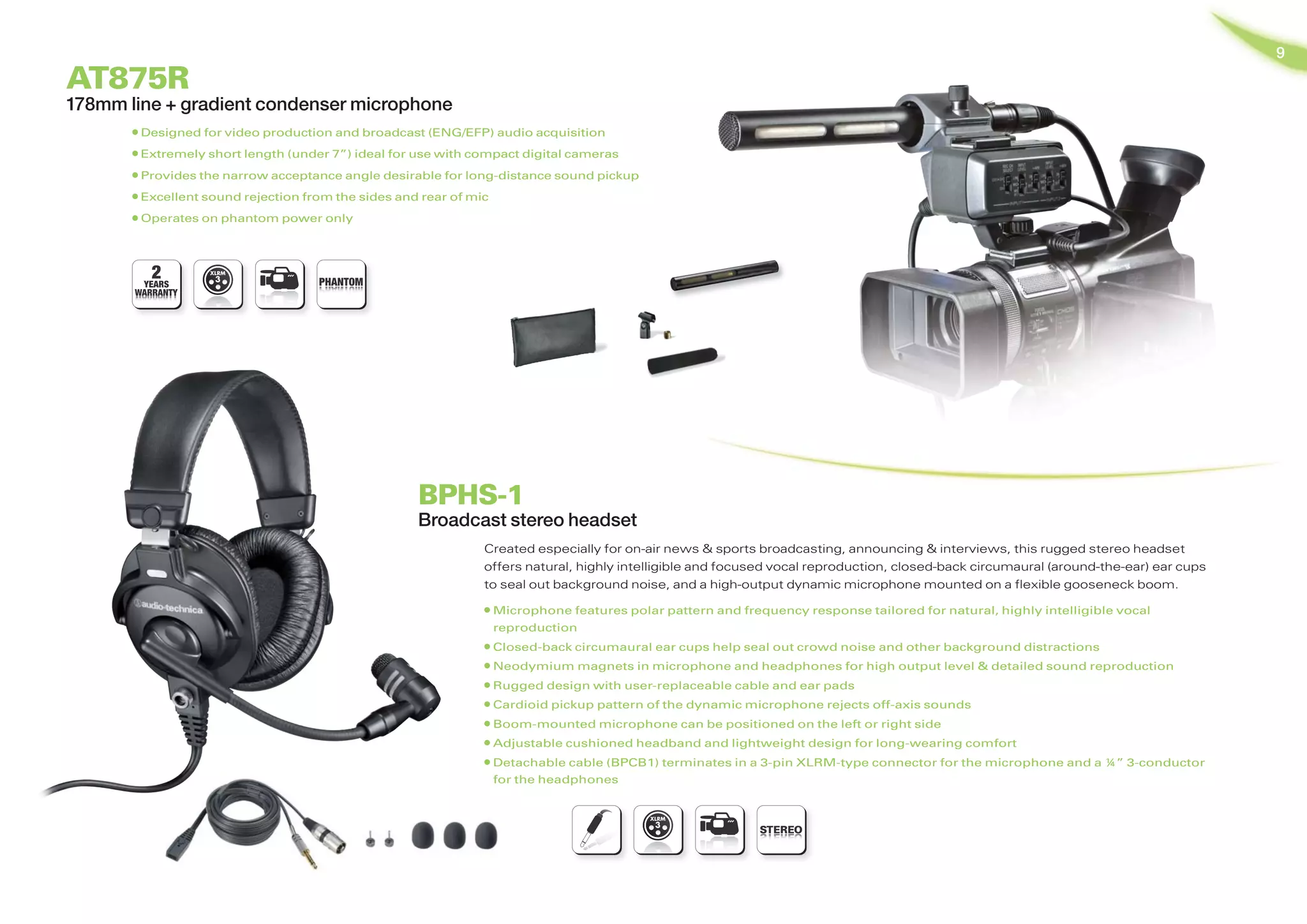 Audio Technica Camera & Video Catalog | PDF