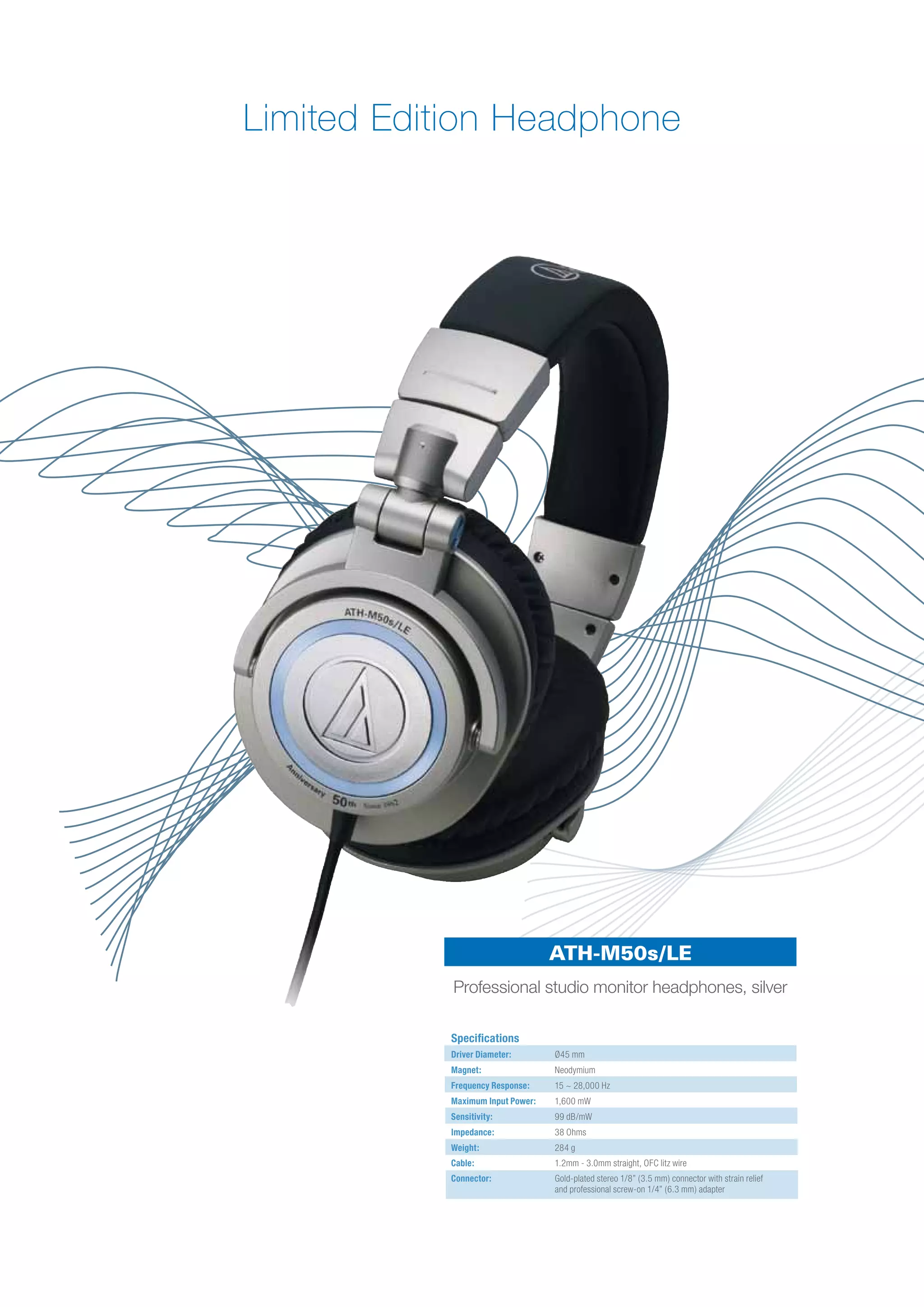 Audio Technica 50th anniversary pro audio products | PDF