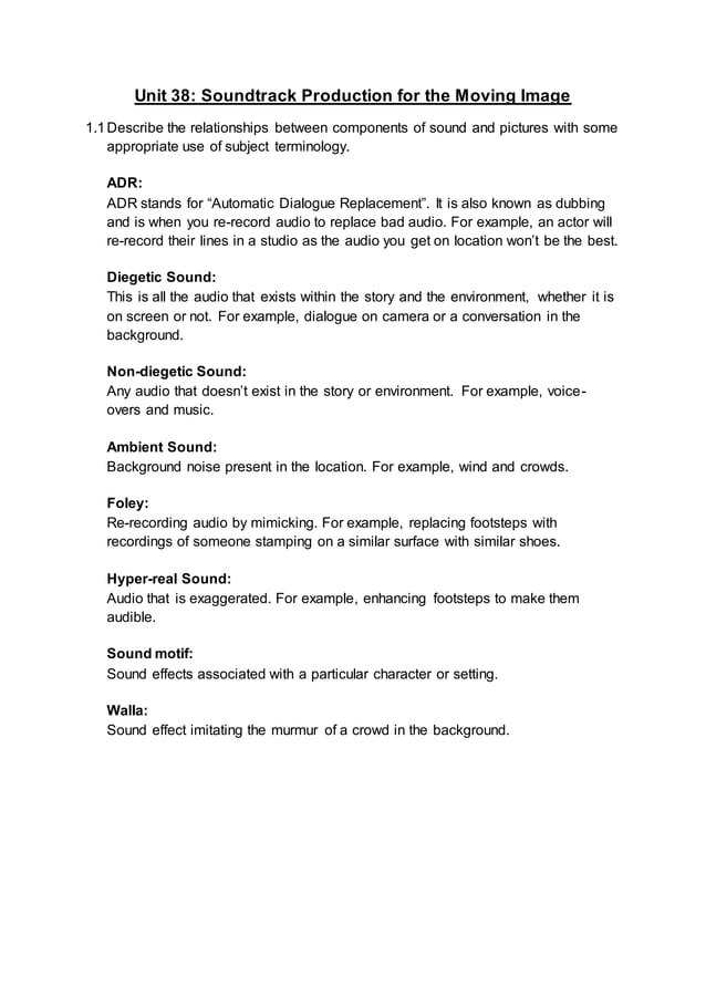 Audio terminology | PDF