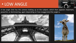 Camera Movements , Angles & Shots | PPTX