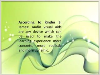 Audio visual aids | PPTX