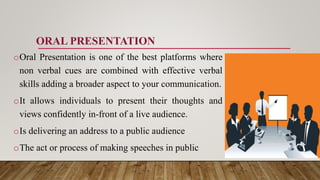 ROLE OF AUDIO-VISUAL AIDS AND COMPUTERS IN ORAL PRESENTATION | PPTX