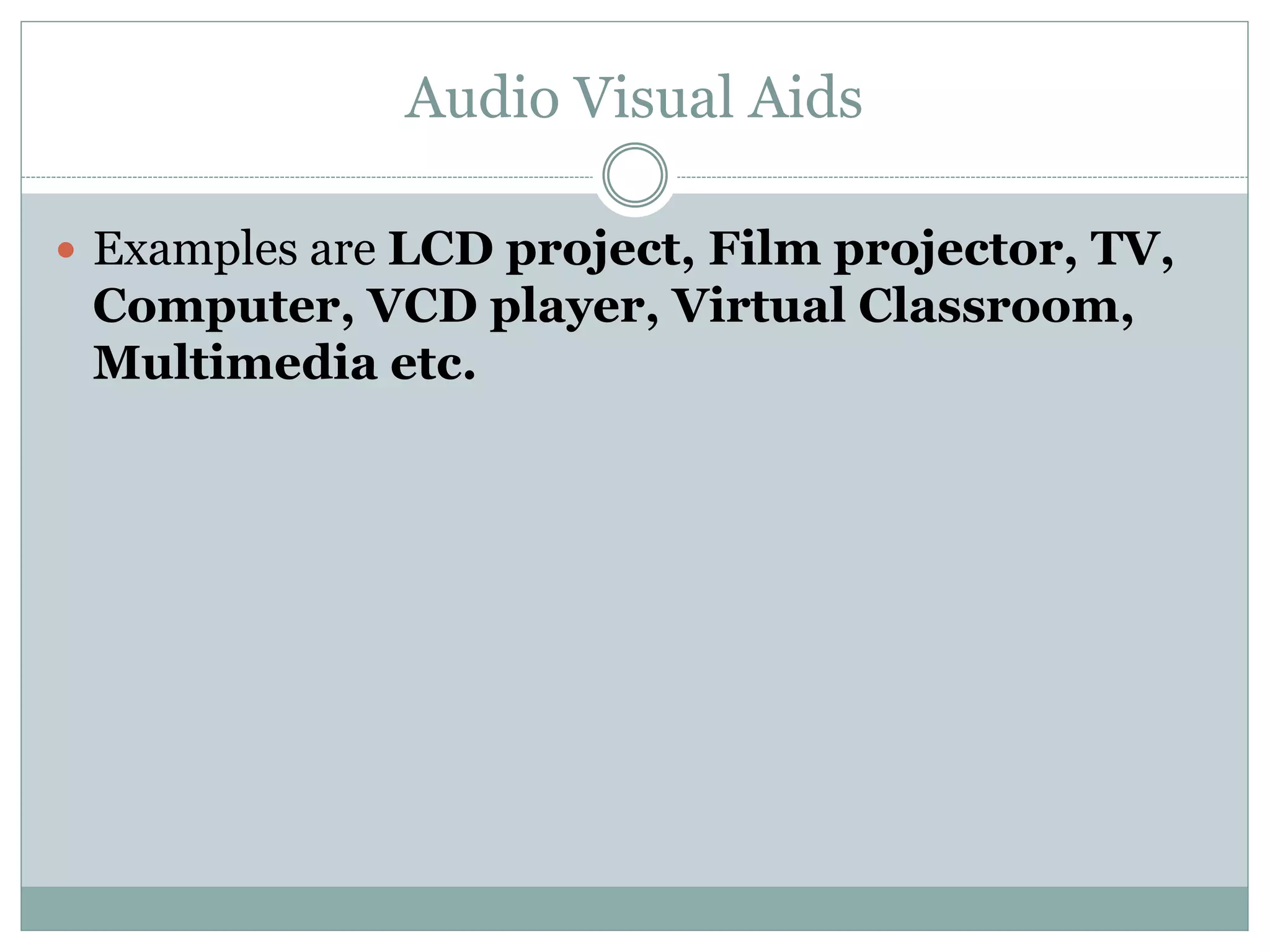 Audio visual aids | PPTX