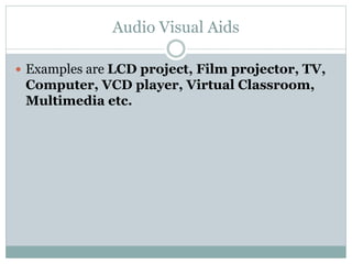 Audio visual aids | PPTX