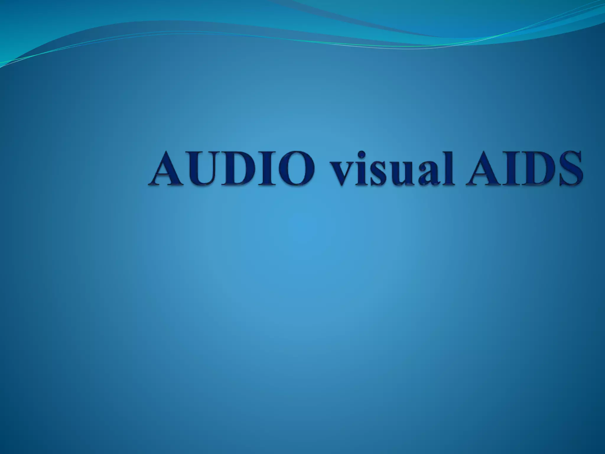 Audio Visual Aids | PPTX