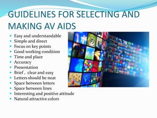 Audio Visual Aids | PPTX