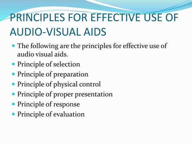 Audio Visual Aids | PPTX | Technology & Computing