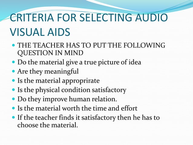 Audio Visual Aids | PPTX | Technology & Computing