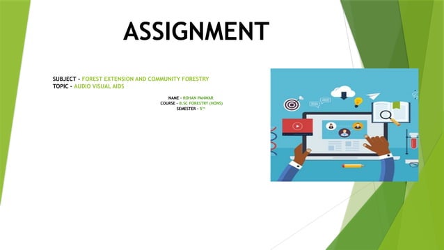 Audio visual aids its classification and advantages | PPT