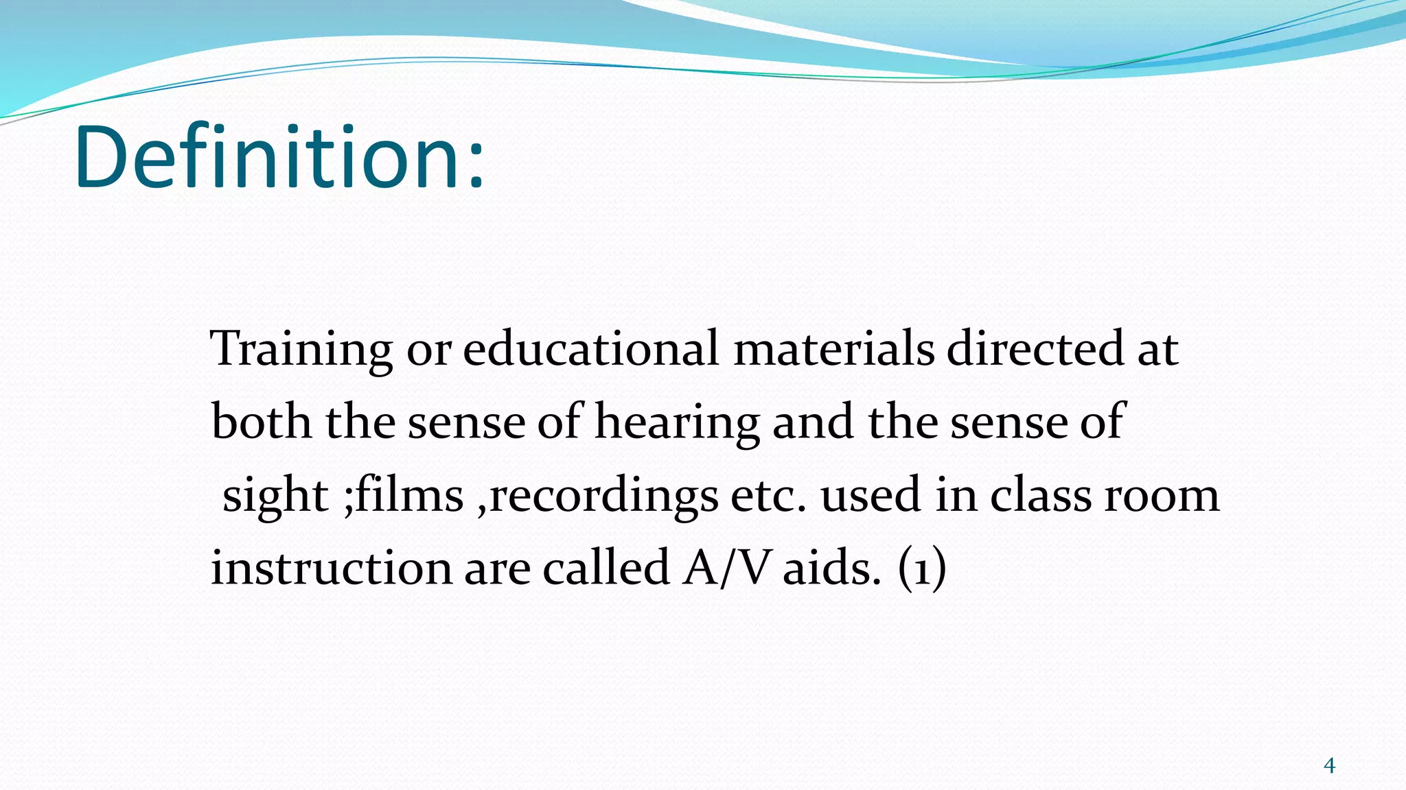 AUDIO VISUAL AIDS new.pptx | Education
