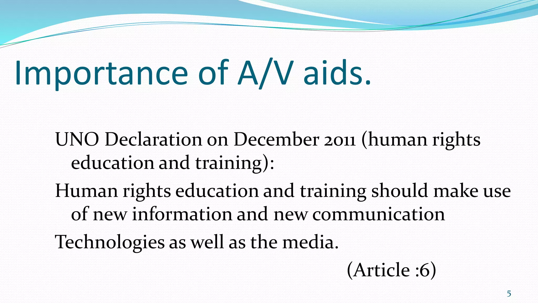 AUDIO VISUAL AIDS new.pptx | Education