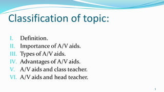 AUDIO VISUAL AIDS new.pptx | Education