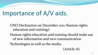 AUDIO VISUAL AIDS new.pptx | Education