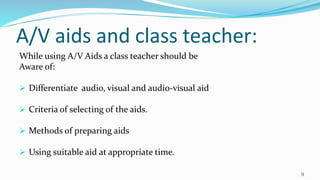 AUDIO VISUAL AIDS new.pptx | Education