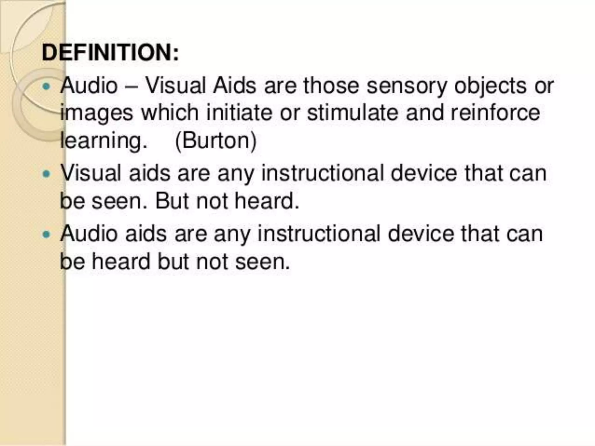 Audio visual aids ppt | PPT