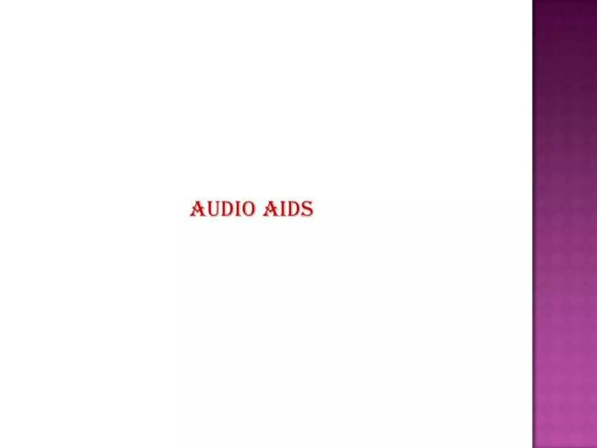 Audio visual aids ppt | PPTX
