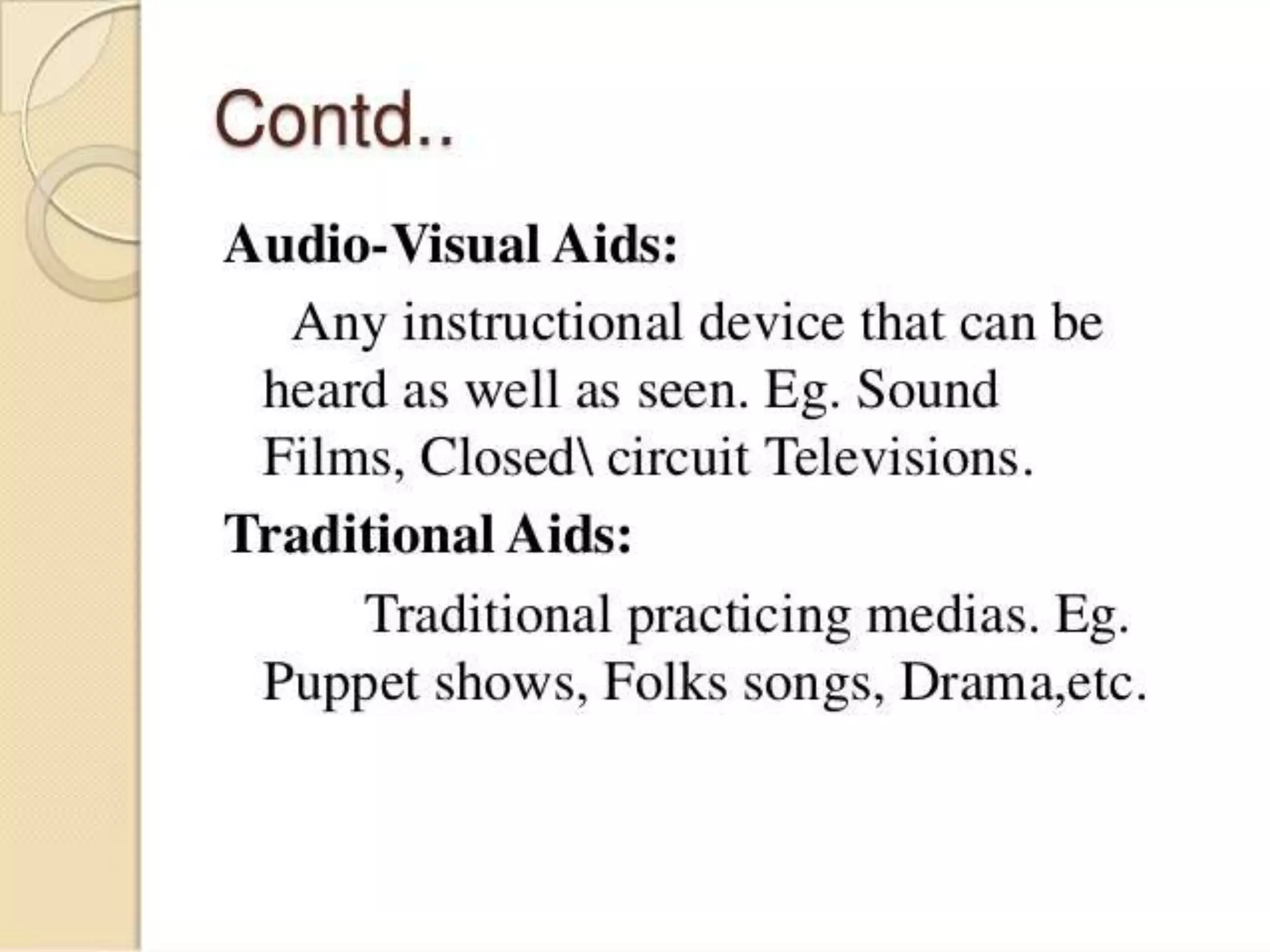 Audio visual aids ppt | PPTX