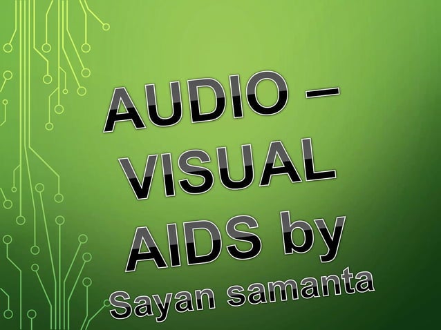 Audio visual aids presentation nursing education | PPTX | Technology ...