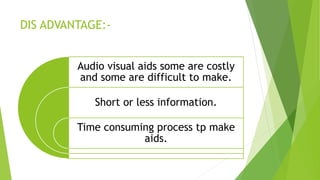 Audio visual aids present by sayan | PPT