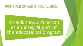 Audio visual aids present by sayan | PPT