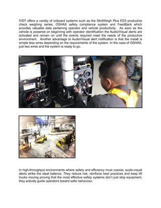 AUDIO / VISUAL alerts for SkidWeigh products used on material handling ...