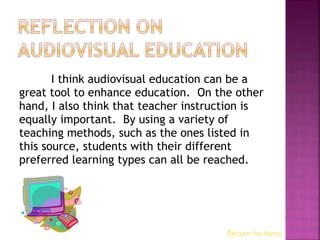 Audio visual education_powerpoint | POT