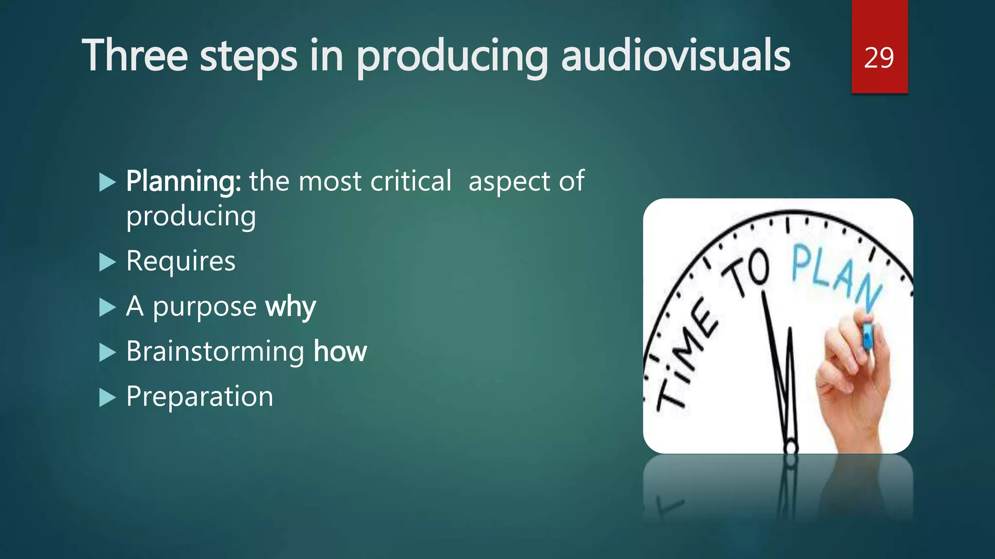 Audiovisual materials slide | PPTX