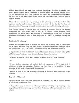 Audio visual media in education | DOCX
