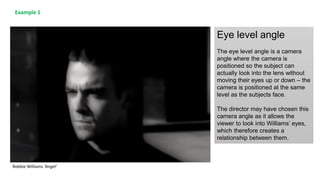 Audiovisual media language 2 Camera angles and movements | PPTX