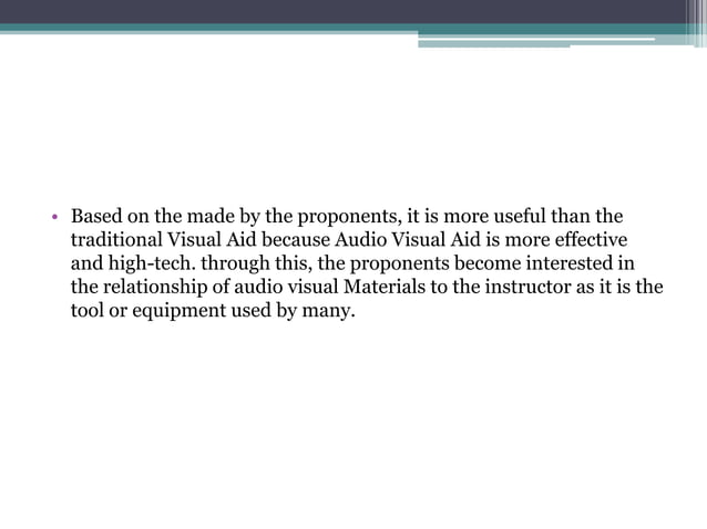 Audio visual presentation in teaching | PPTX