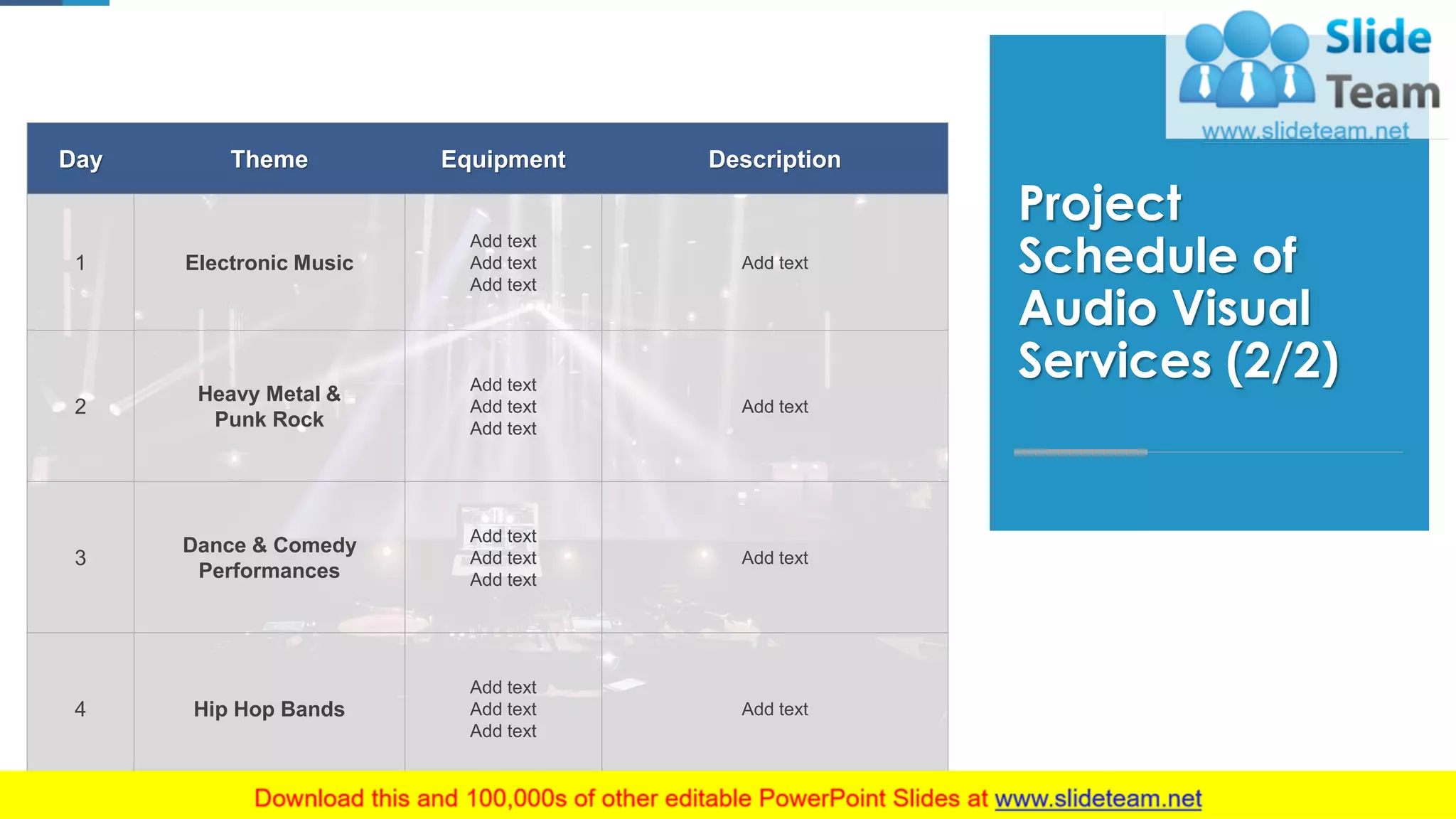 Audio Visual Proposal Template PowerPoint Presentation Slides | PPT