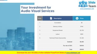 Audio Visual Proposal Template PowerPoint Presentation Slides | PPT