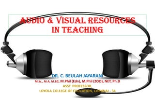 Audio & visual resources in teaching | PPT