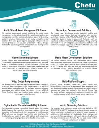 Audio Visual Software Development | Chetu | PDF