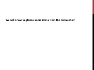 Audio visual system principles #1 | PPSX