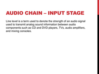 Audio visual system principles #1 | PPSX
